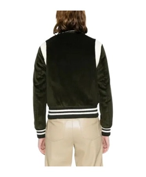 SPORTY  RICH Sporty & Rich Logo Embroidered Bomber Jacket