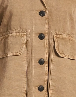 MAXCO. Max&co. Gabardine Plain Long-sleeve Jacket