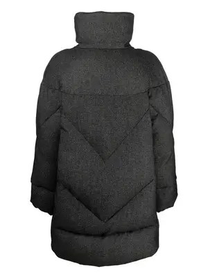 Eleventy High Neck Quilted Coat