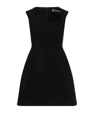 Tory Burch Solid-color Sleeveless Lantern Dress - Black