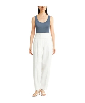 Max Mara Solid Wool Sleeveless Top