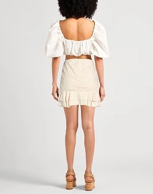 Isabel Marant Étoile Solid Color Pleated Midi Skirt
