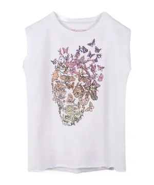 Zadig&Voltaire Butterfly Print Sleeveless Top