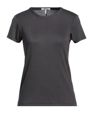 Rag & Bone Solid Color Knit Short-sleeve T-shirt - Black