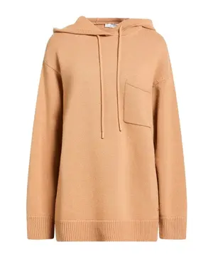 Max Mara Solid Color Knit Hoodie - Nude
