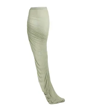 Rick Owens Minimalist Solid-color Knit Bodycon Skirt - Nude