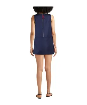 MAXCO. Solid Color Sleeveless Satin Dress