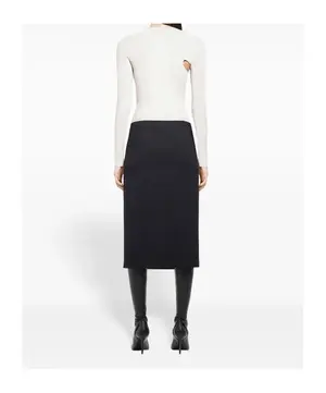 COURREGES Asymmetric Neckline Long Sleeve Top - White