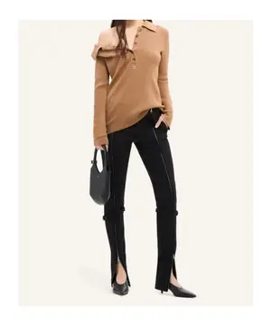 COURREGES Button-fastening Cotton-blend Jumper