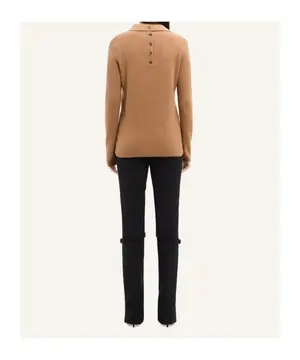 COURREGES Button-fastening Cotton-blend Jumper