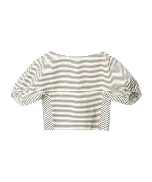 Staud Didi Top With Horizontal Stripes
