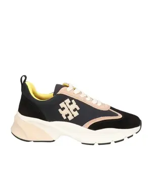 Tory Burch Versatile Multi-color Thick-soled Sneakers - Black