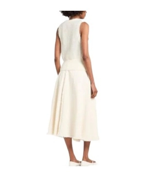GANNI Plain Colour Cardigans - White