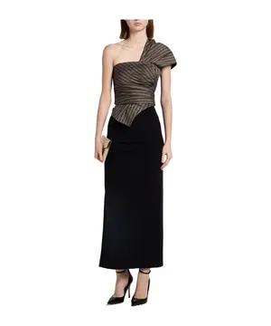Tory Burch Striped One-shoulder Top