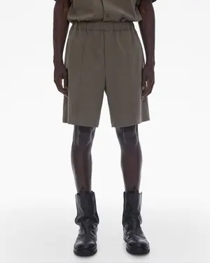 Helmut Lang Pintucked Elasticated Bermuda Shorts