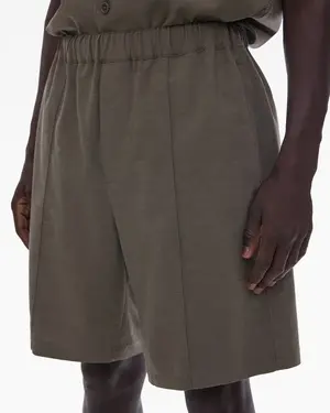 Helmut Lang Pintucked Elasticated Bermuda Shorts