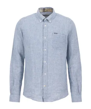 Barbour Linton Tailored Long-sleeved Shirt - Navy