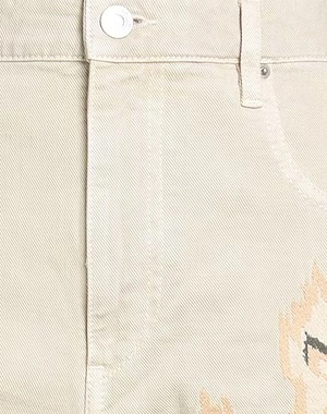 Isabel Marant Étoile High-waisted Denim Hot Pants With Appliqué And Embroidery