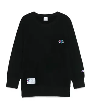 Undercover X Champion Logo-patch Sweatshirt - Black