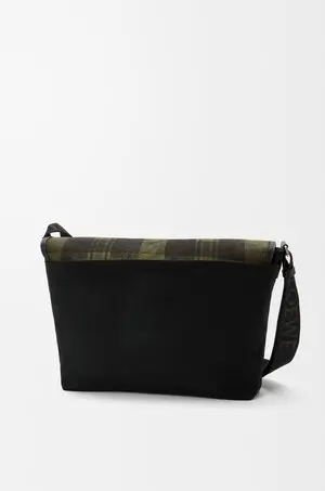 Loewe Medium Flap Shoulder Bag - Khaki/black