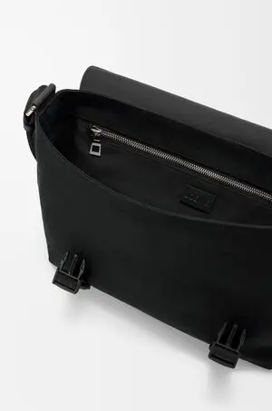 Loewe Medium Flap Shoulder Bag - Khaki/black