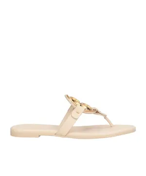 Tory Burch Plain Colour Flip Flops - Nude