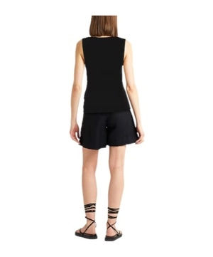 Max Mara Solid Color Sleeveless Knit Top