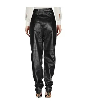Isabel Marant Étoile Plain Colour Leather Trousers