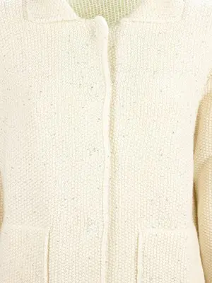 KANGRA Sequin Seed Stitch Knitwear With Pockets