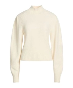 Isabel Marant Étoile Solid Color Knitted Long Sleeve Turtleneck Sweater - White