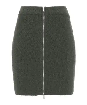 Nanushka Bouclé Zip-up Mini Skirt