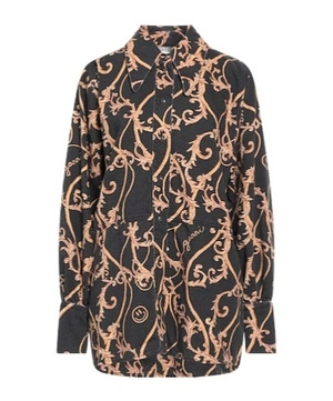 GANNI Versatile Printed Shirt - Black