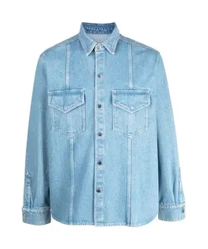 Nanushka Button-up Denim Shirt - Blue