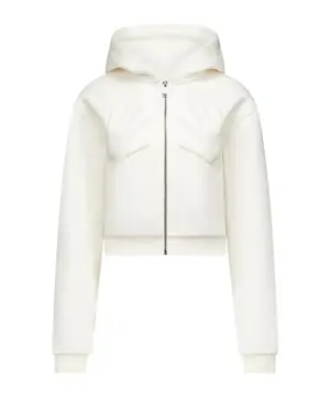AREA Embossed Handprint Hoodie - White