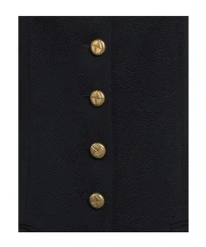 Rag & Bone Sleeveless Square Neck Button Detailed Mini Dress