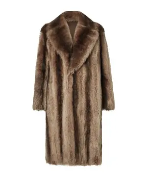 Fendi Sheepskin Coat - Brown