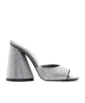 Attico Luz Crystal-embellished Mules