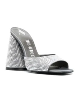 Attico Luz Crystal-embellished Mules