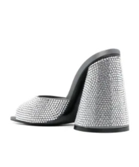 Attico Luz Crystal-embellished Mules