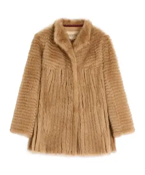 Valentino Garavani Concealed Front Fastened Long-sleeved Coat