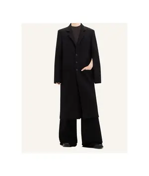 COURREGES Tailored Long Wool Blend Coat