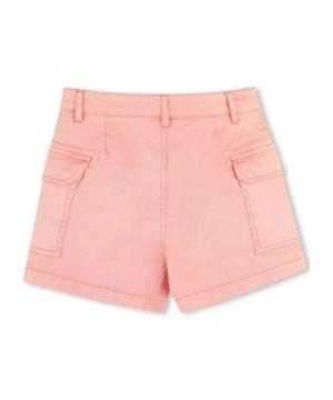 Zadig&Voltaire Logo Embroidered Elastic Cotton Denim Shorts