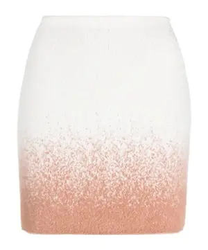 Ottolinger Gradient Effect Knitted Miniskirt - White