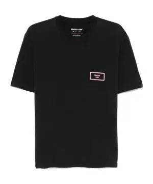 Martine Rose Rubberised-logo T-shirt - Black