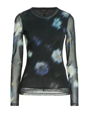 Rag & Bone Floral-print T-shirts  Black