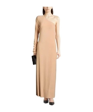 Sportmax One-shoulder Maxi Dress With Crystal Embellishments