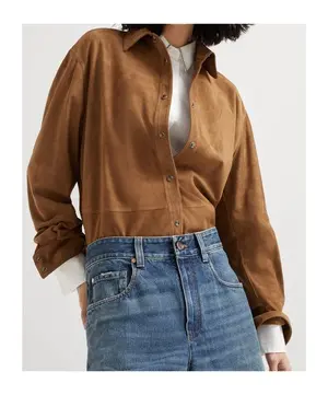 Brunello Cucinelli Leather Shirt
