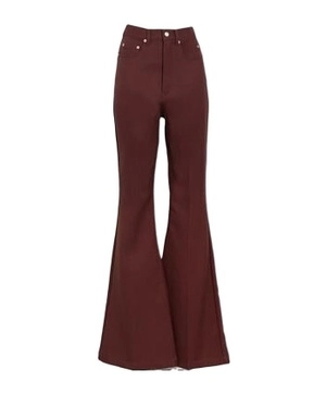 Rick Owens Wide Leg Flared Trousers - Red