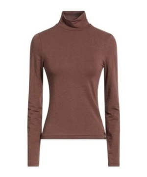 Rag & Bone Solid Color Turtleneck Long-sleeve T-shirt - Red