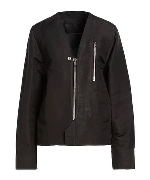Rick Owens Minimal Solid Color Jacket - Black
